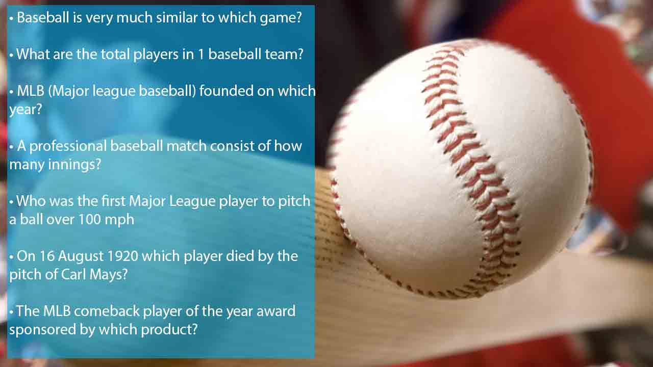 55 Baseball Trivia Questions With Answers quiz 