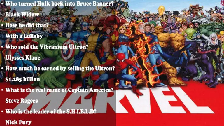 120+ marvel trivia questions and answers [Marvel Studio A-Z]
