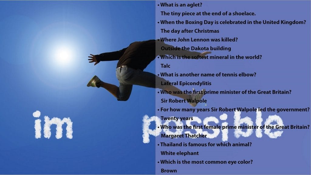 80+ Impossible Trivia Questions and Answers - Best Trivia Questions ...