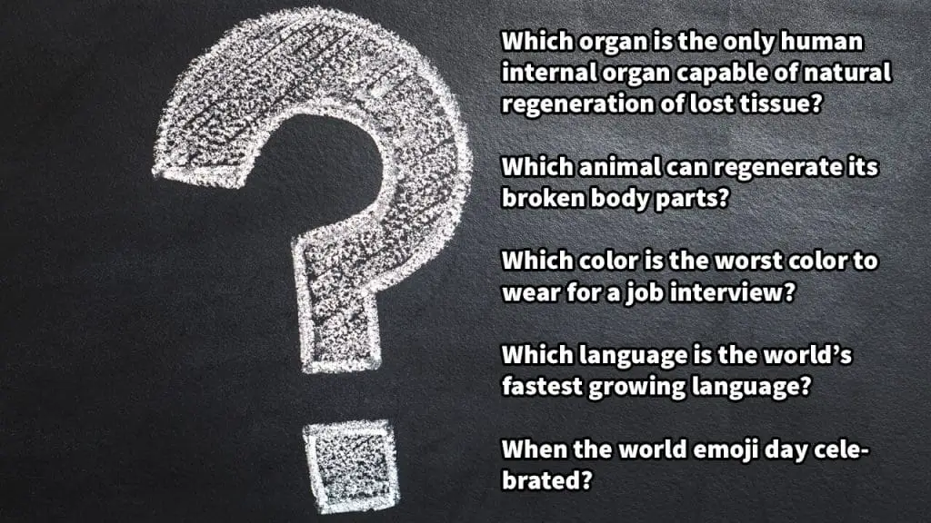 75+ best trivia facts for kids and teenagers