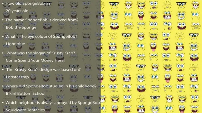 90+ SpongeBob Trivia Questions and Answers