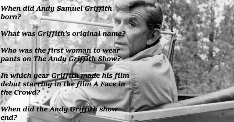 80+ Highly Informative Andy Griffith Trivia Questions - Best Trivia ...
